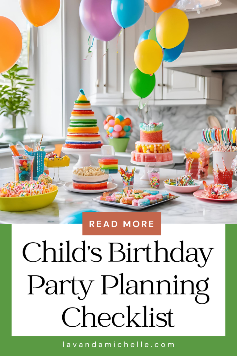 Child's Birthday Party Planning Checklist - LavandaMichelle