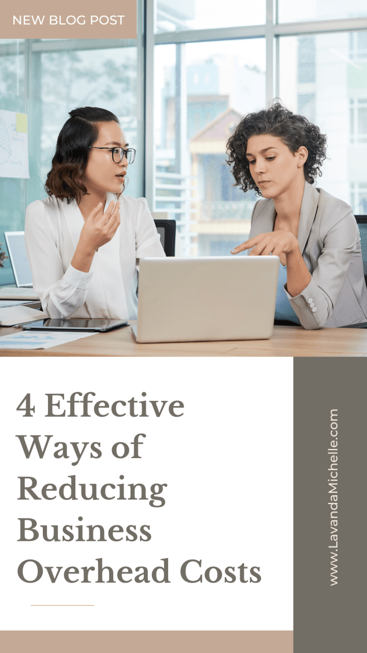 4 Effective Ways of Reducing Business Overhead Costs - LavandaMichelle