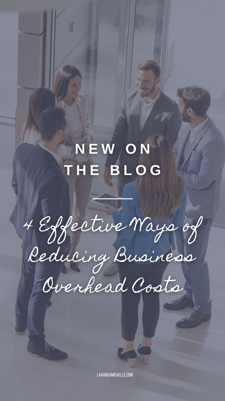 4 Effective Ways of Reducing Business Overhead Costs - LavandaMichelle