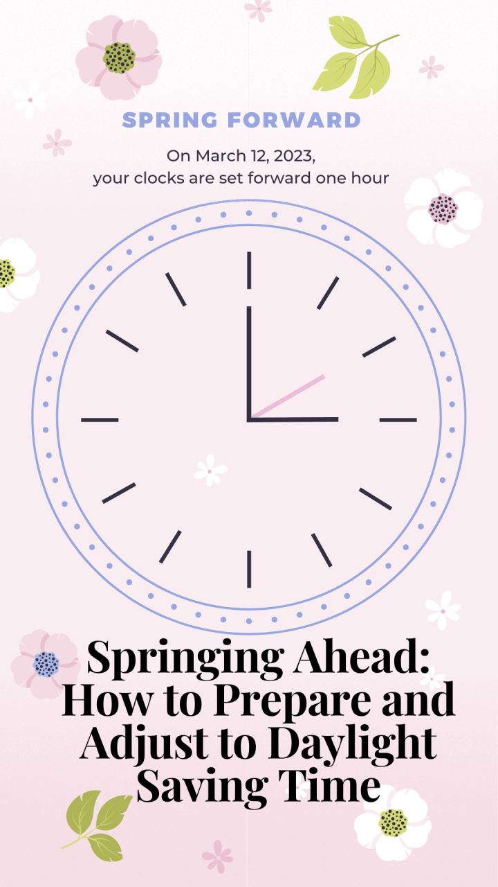 Springing Ahead: How to Prepare and Adjust to Daylight Saving Time ...