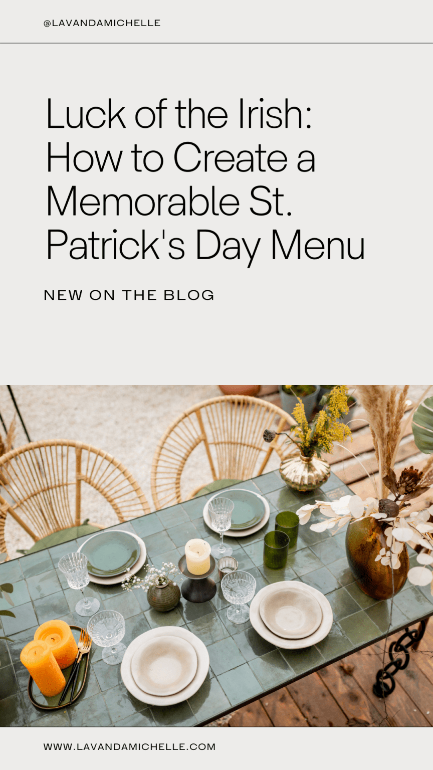 Luck of the Irish: How to Create a Memorable St. Patrick's Day Menu ...
