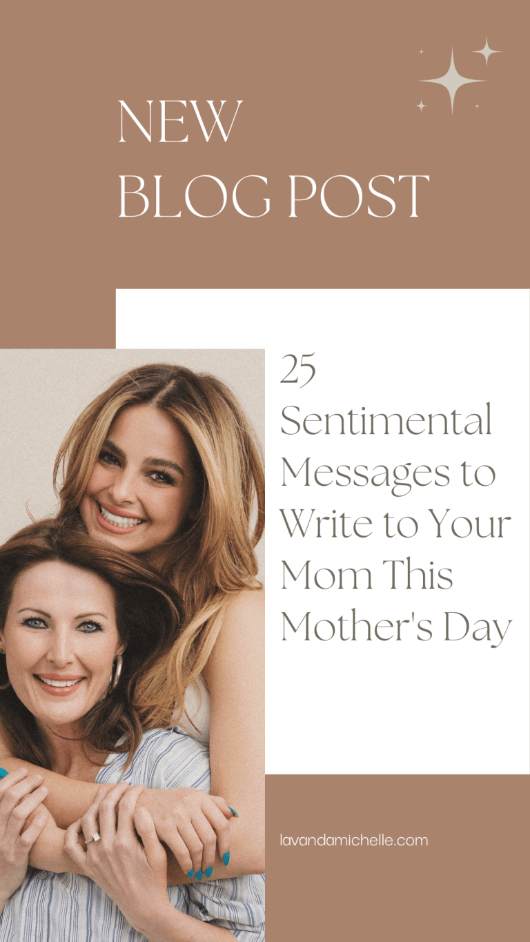 25 Sentimental Messages to Write to Your Mom This Mother's Day ...