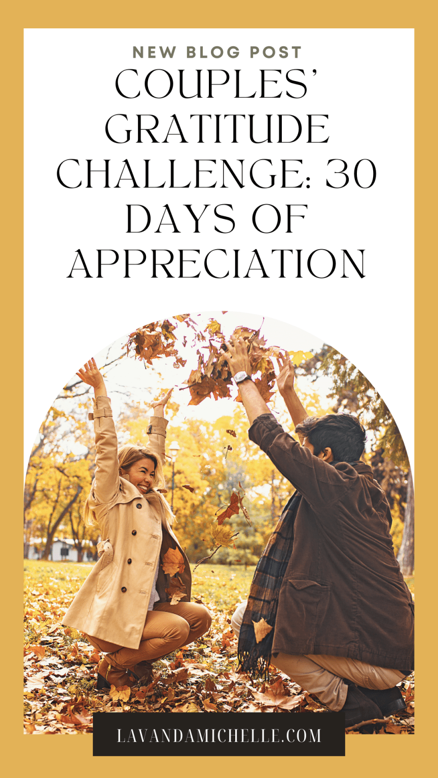 Couples' Gratitude Challenge: 30 Days of Appreciation - LavandaMichelle
