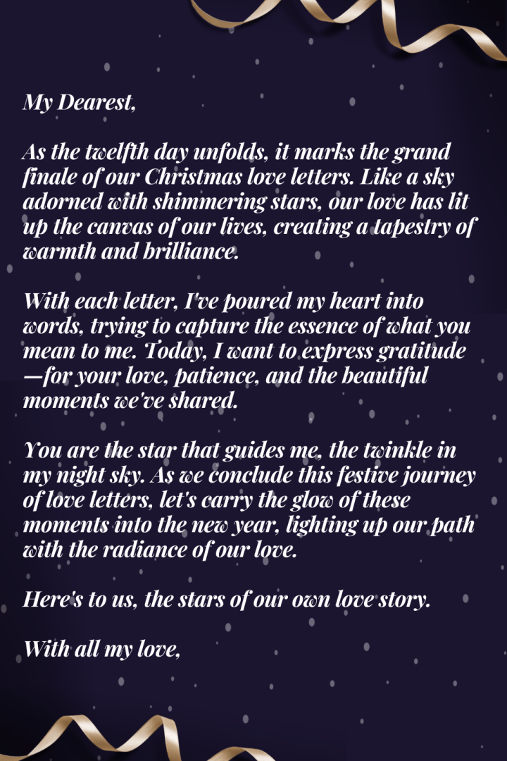 12 Days of Christmas Love Letters: Unwrap Romance Every Day ...