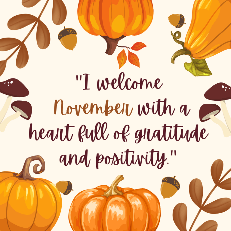 30 Positive Affirmations to Start Your Day in November 2024 ...