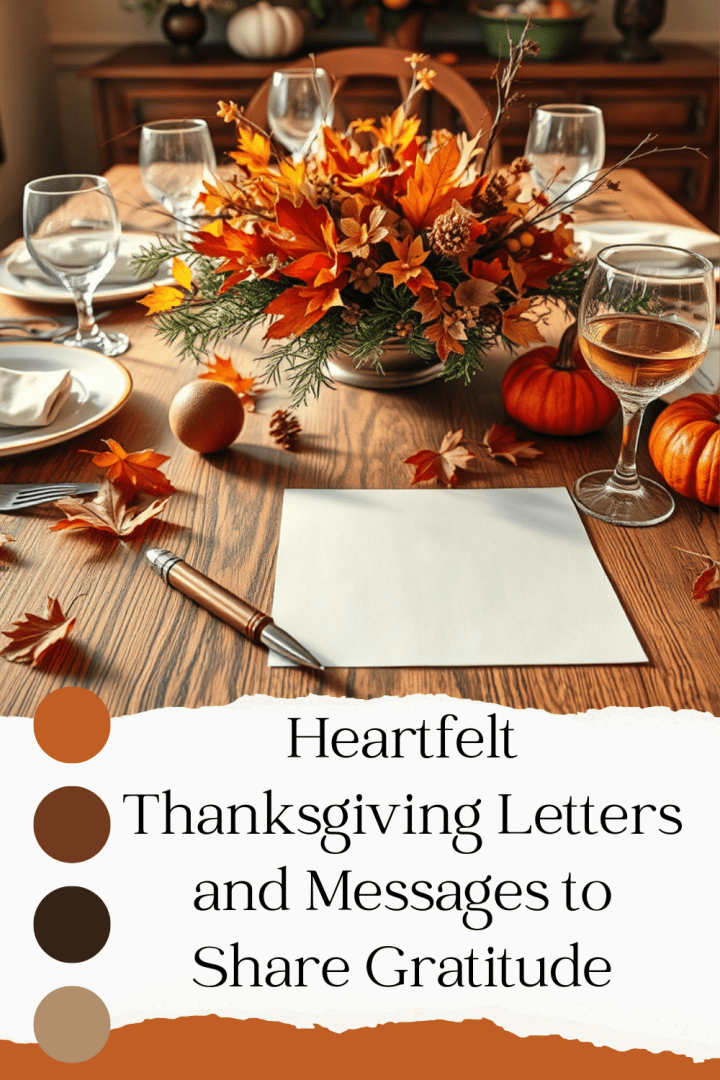 Heartfelt Thanksgiving Letters and Messages to Share Gratitude ...