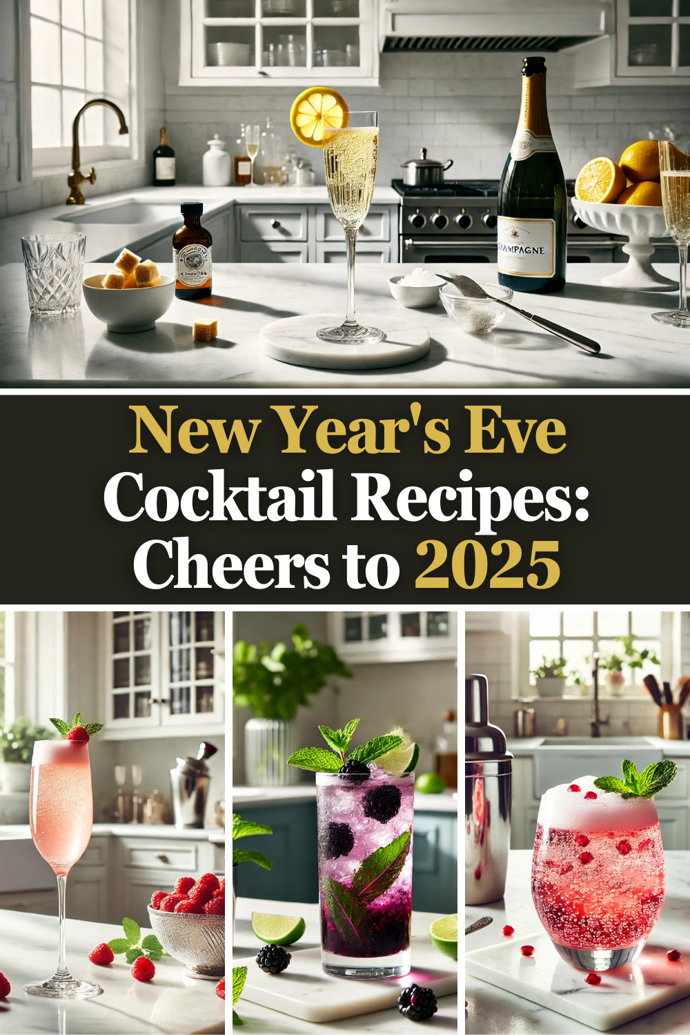 New Year's Eve Cocktail Recipes: Cheers to 2025 - LavandaMichelle