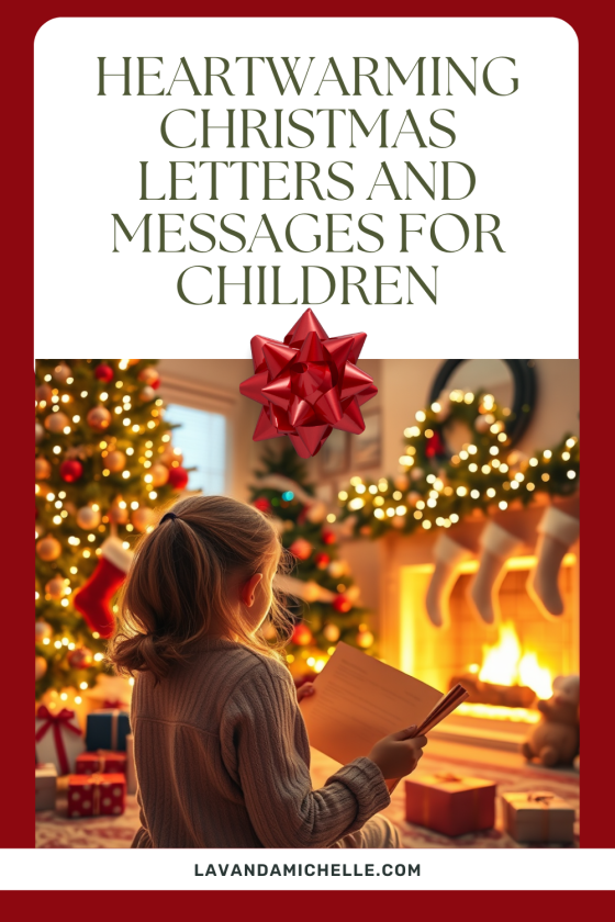 Heartwarming Christmas Letters and Messages for Children - LavandaMichelle