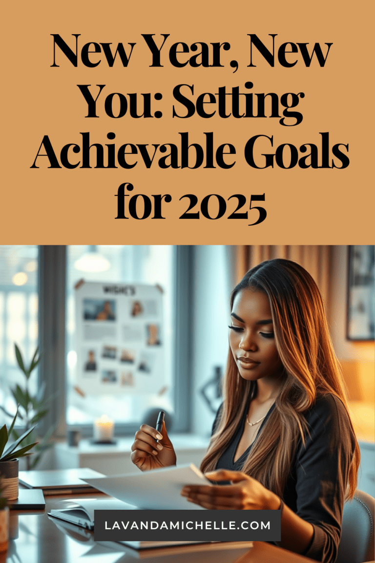 New Year, New You: Setting Achievable Goals for 2025 - LavandaMichelle