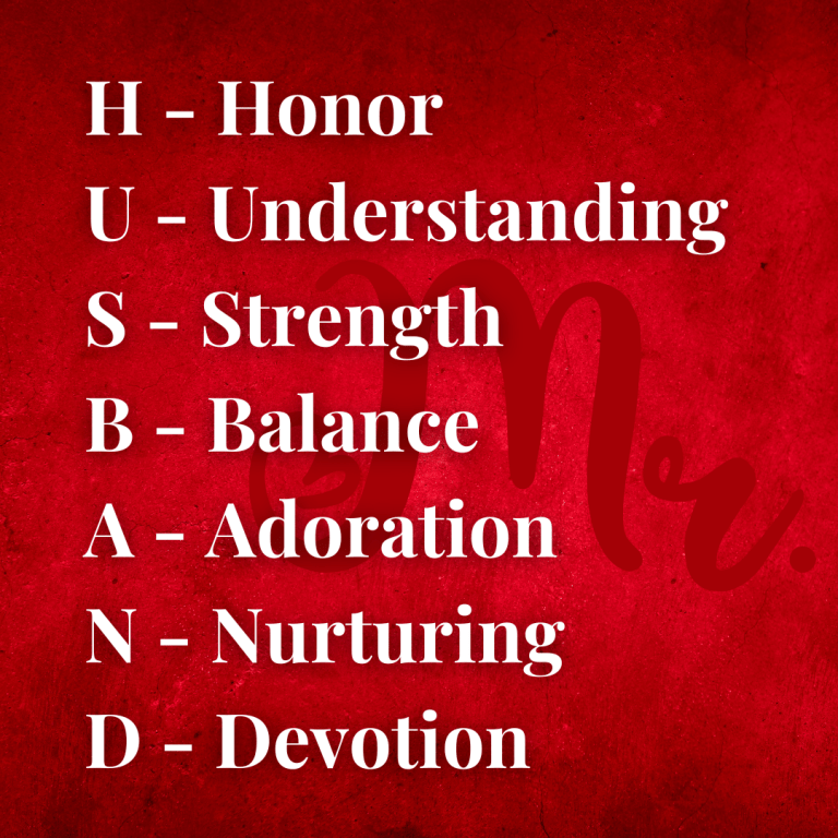 H.U.S.B.A.N.D.: A Deep and Powerful Acronym for Partnership ...