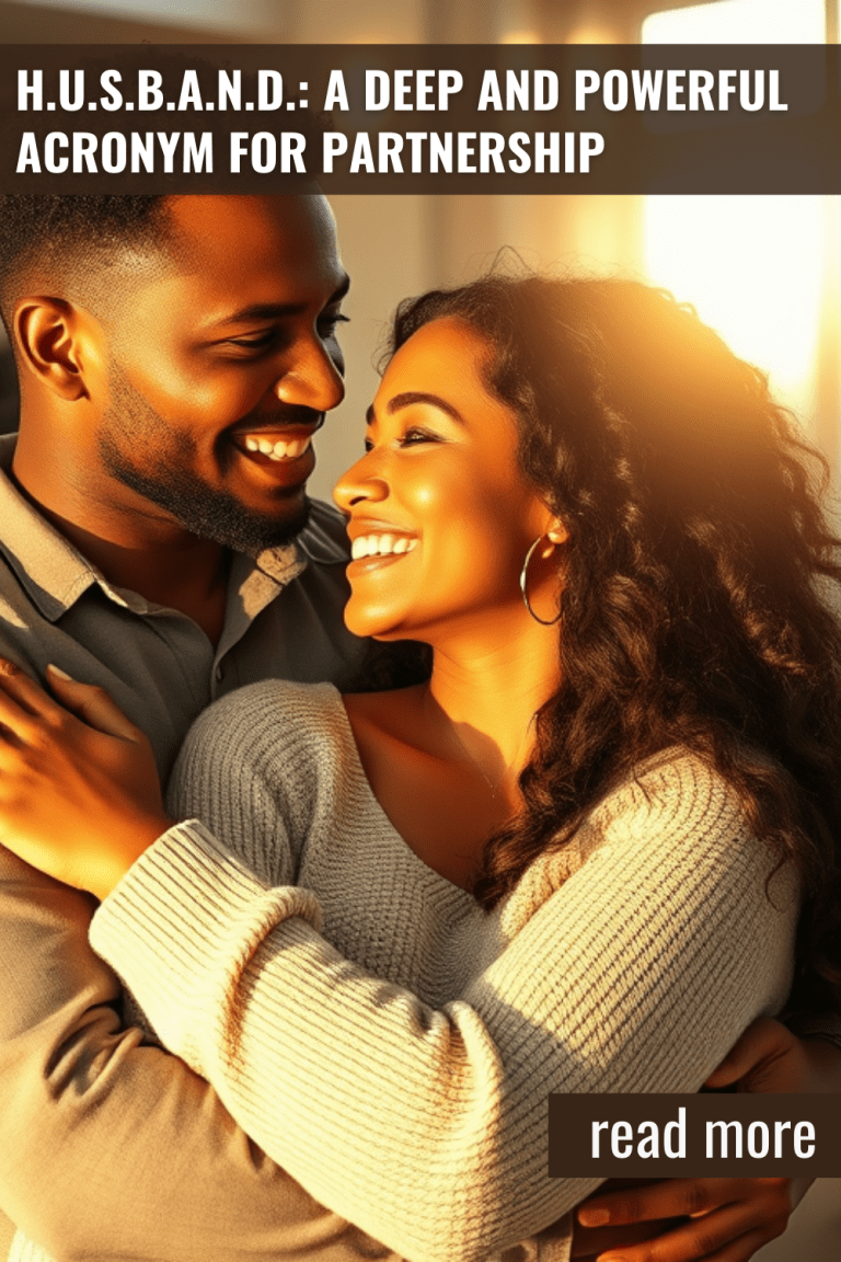 H.U.S.B.A.N.D.: A Deep and Powerful Acronym for Partnership ...