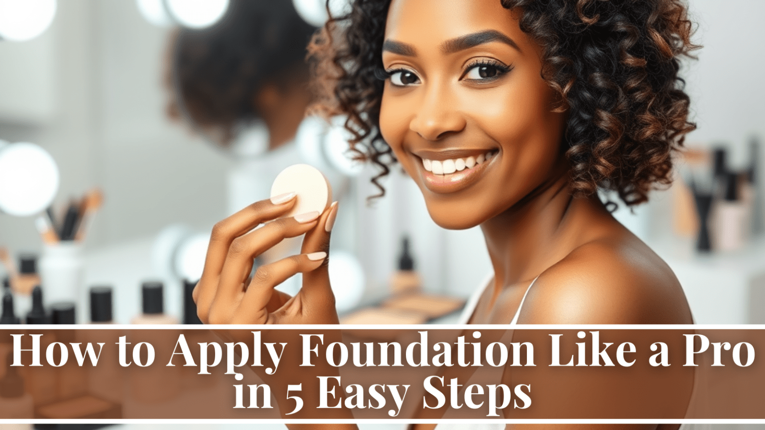 How to Apply Foundation Like a Pro in 5 Easy Steps - LavandaMichelle