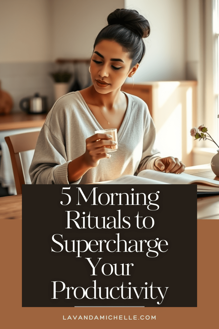 5 Morning Rituals to Supercharge Your Productivity - LavandaMichelle