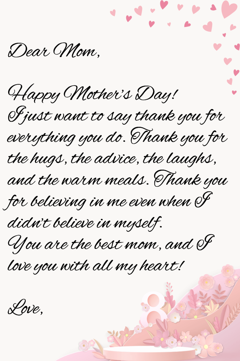 Dear Mom: Sweet Letters to Write This Mother’s Day - LavandaMichelle