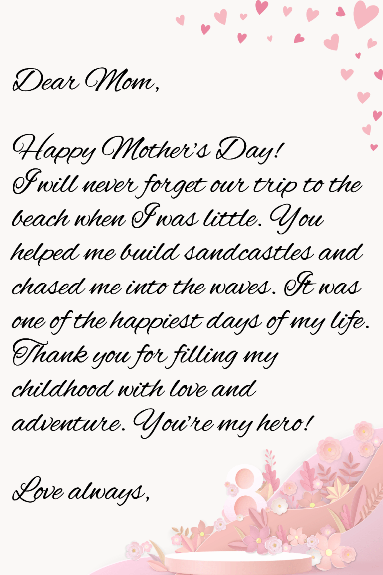 Dear Mom: Sweet Letters to Write This Mother’s Day - LavandaMichelle